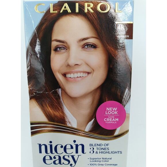 clairol | Hair | Clairol Nicen Easy Womens 4r Dark Auburn Permanent ...